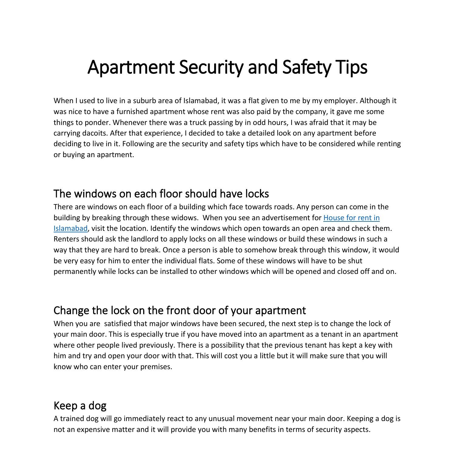 Apartment Security and Safety Tips.pdf | DocDroid