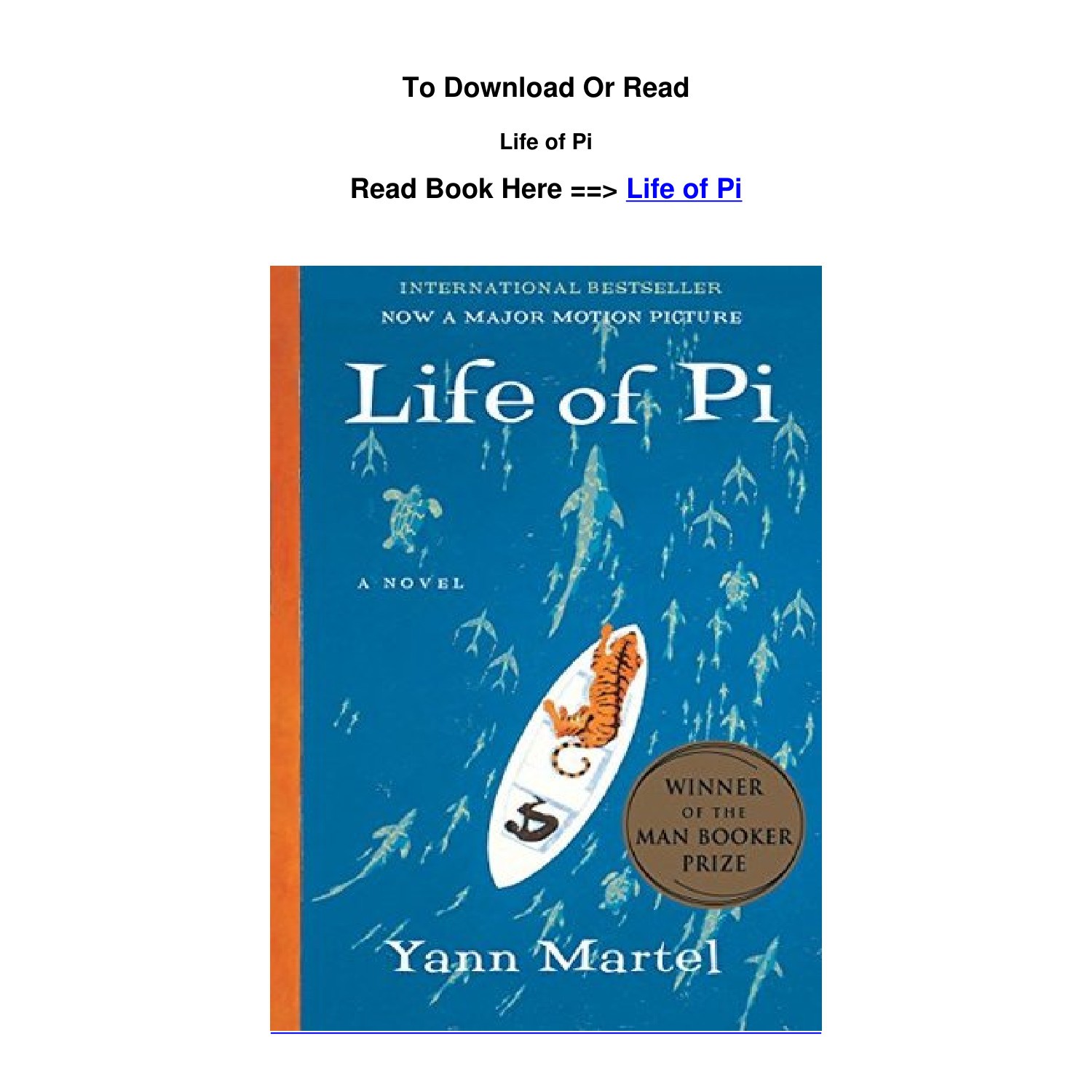 PDF Download Life of Pi BY Yann Martel.pdf | DocDroid