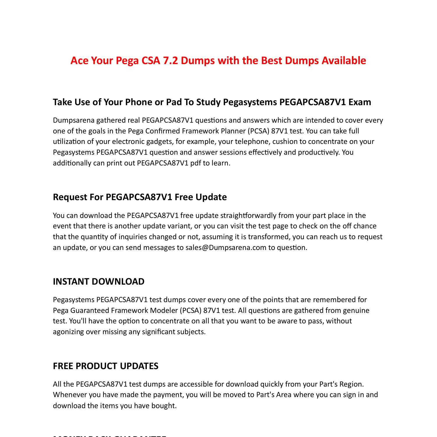 Pega CSA 7.2 Dumps.pdf | DocDroid