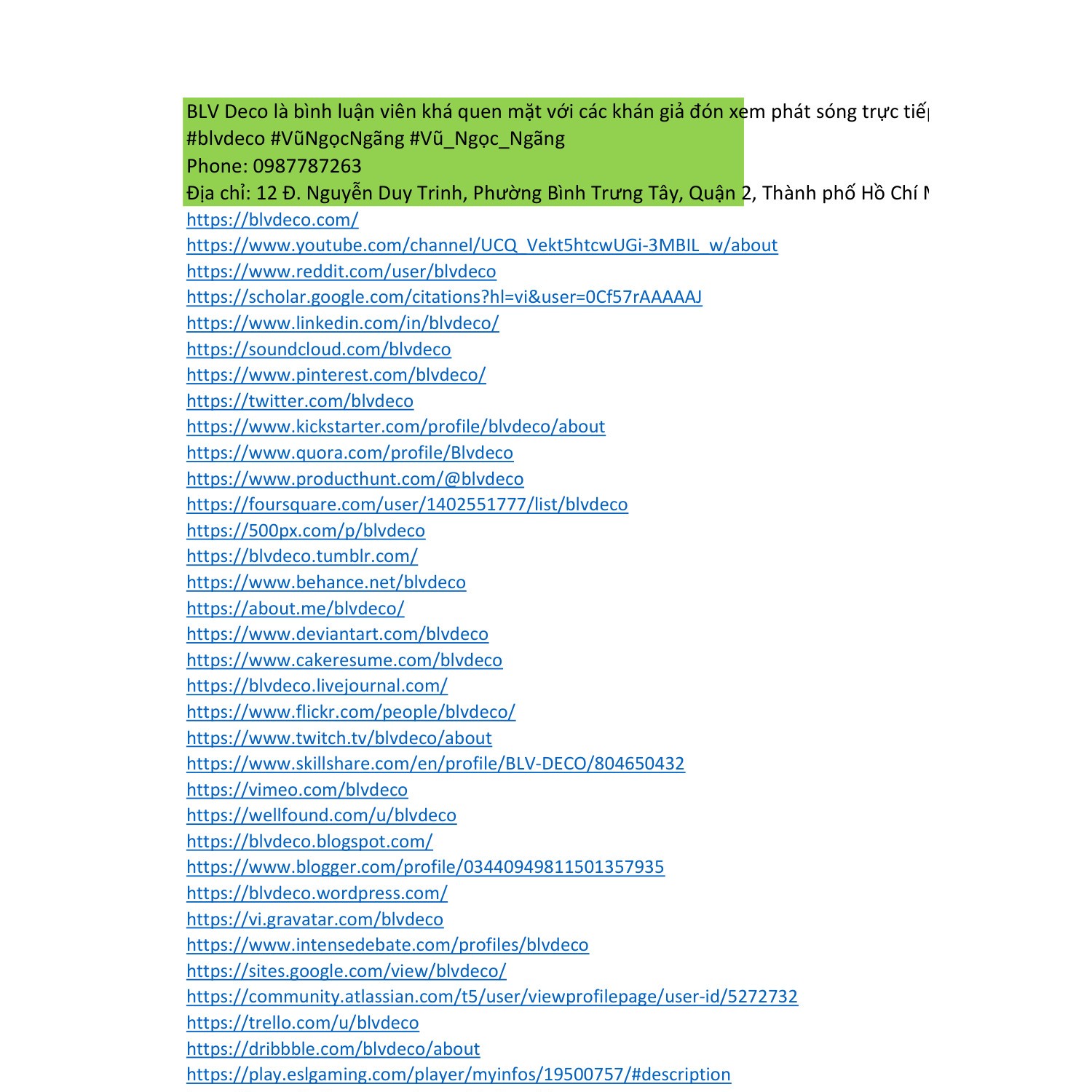 blvdeco.xlsx | DocDroid