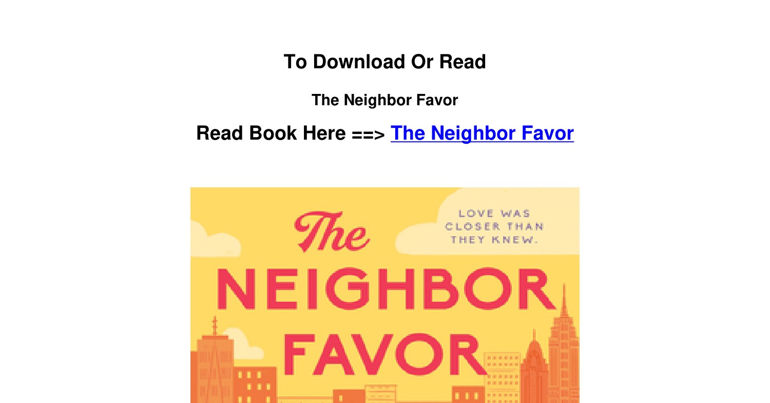 epub download The Neighbor Favor By Kristina Forest.pdf | DocDroid