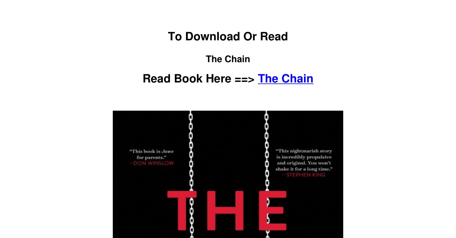 Download EPub The Chain by Adrian McKinty.pdf | DocDroid
