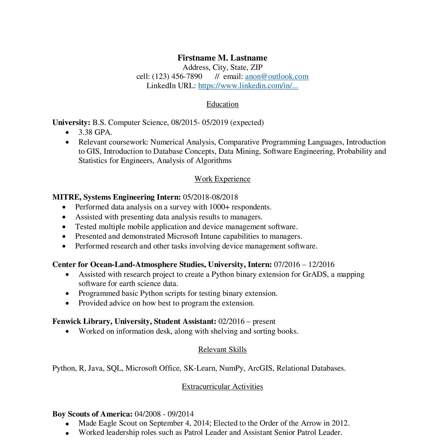 Anonymous Resume.pdf | DocDroid