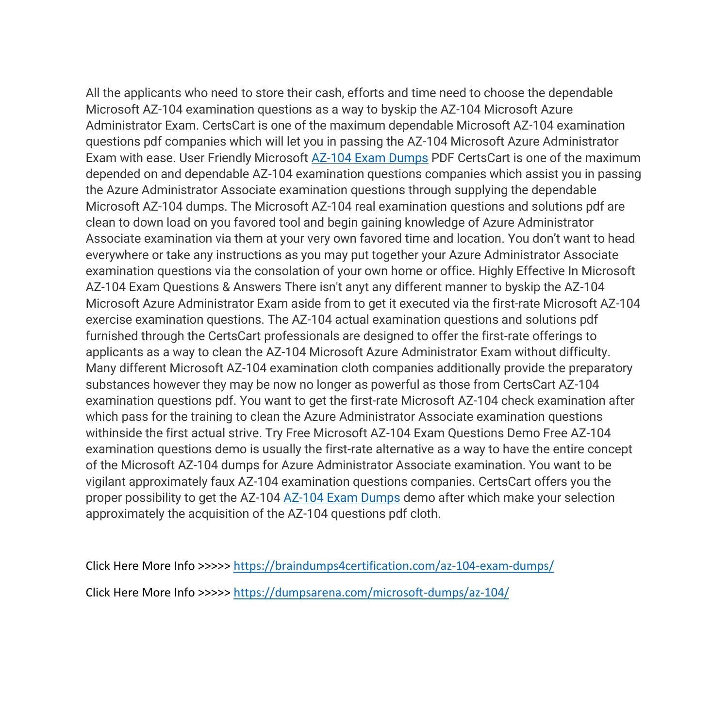 AZ-104 Exam Dumps.pdf | DocDroid