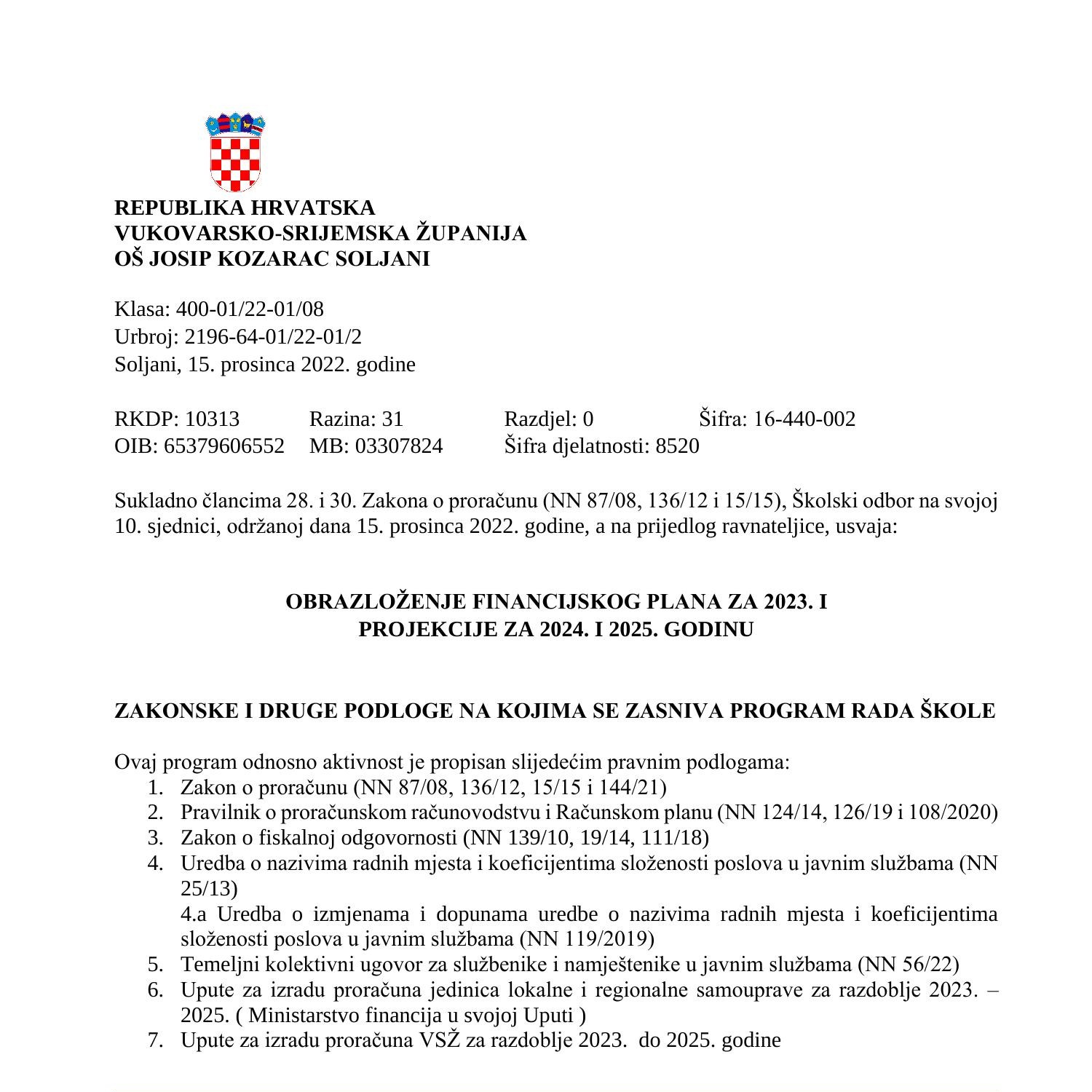 Obrazloženje uz Financijski plan za 2023.pdf | DocDroid