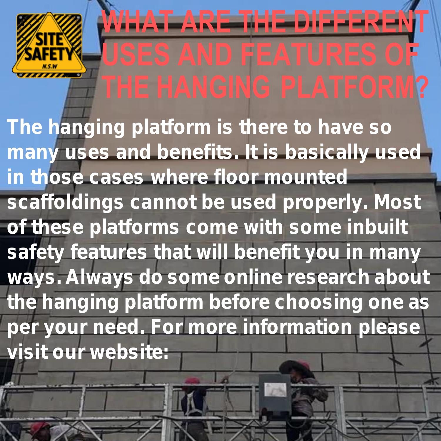 What Are The Different Uses And Features Of The Hanging Platform?.docx ...