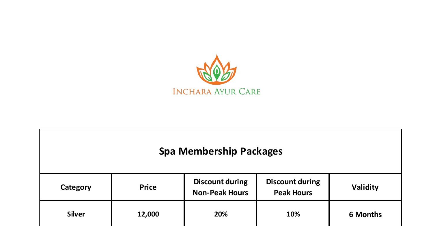 Spa Membership Packages 2020 Print.pdf | DocDroid