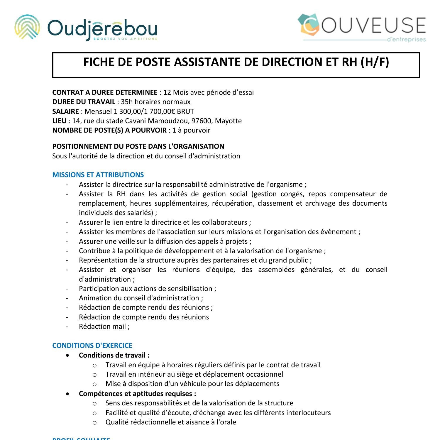 Fiche de poste OUDJEREBOU.pdf | DocDroid