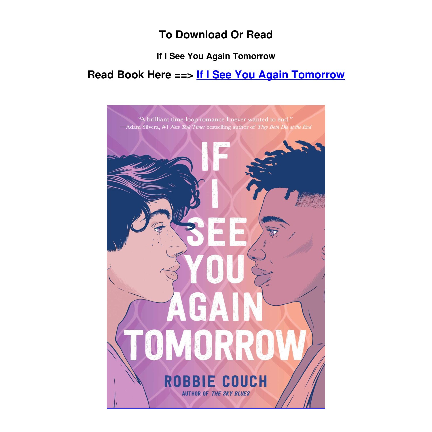 PDF download If I See You Again Tomorrow By Robbie Couch.pdf | DocDroid