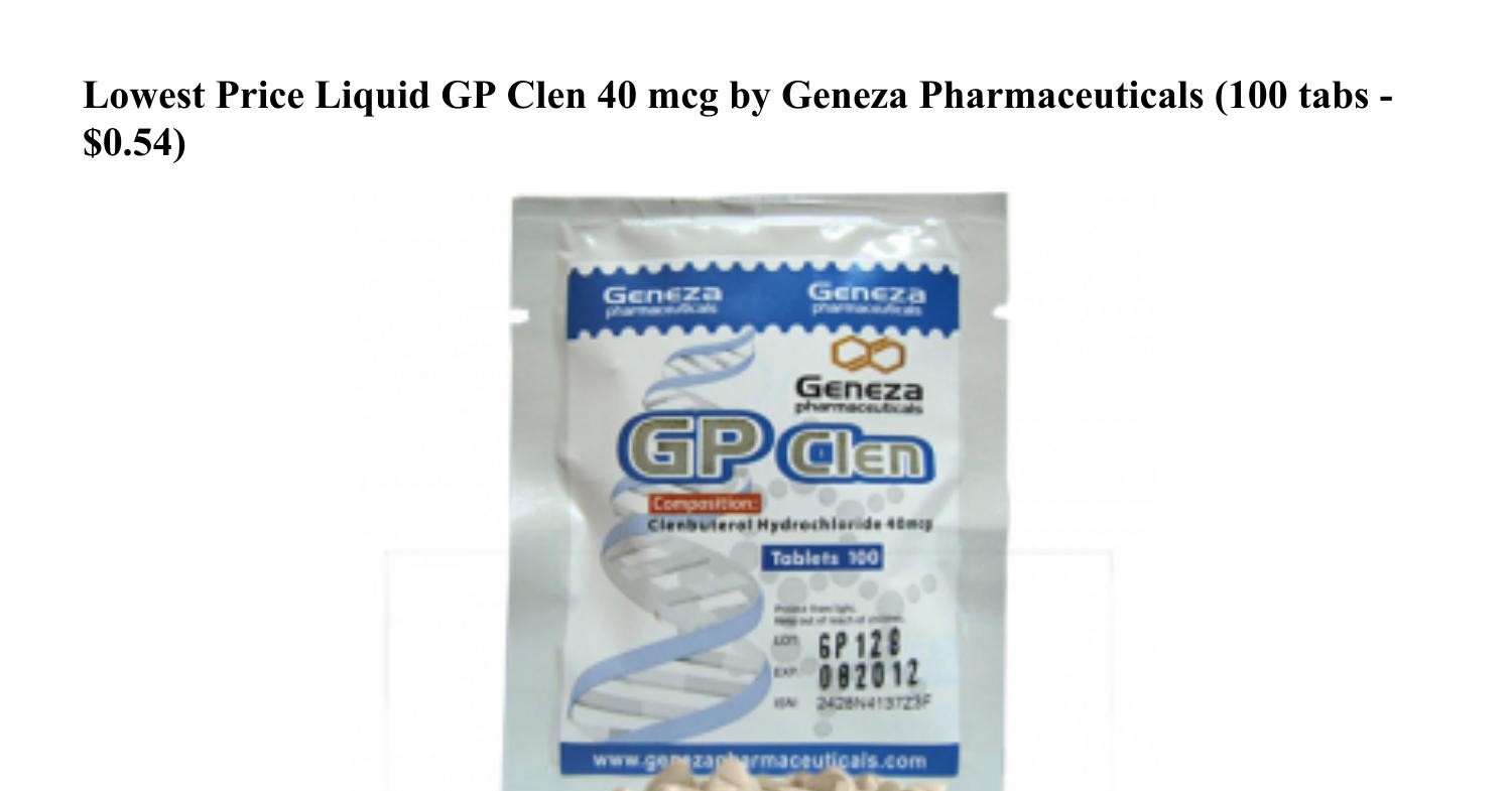 Lowest Price Liquid GP Clen 40 mcg.pdf | DocDroid