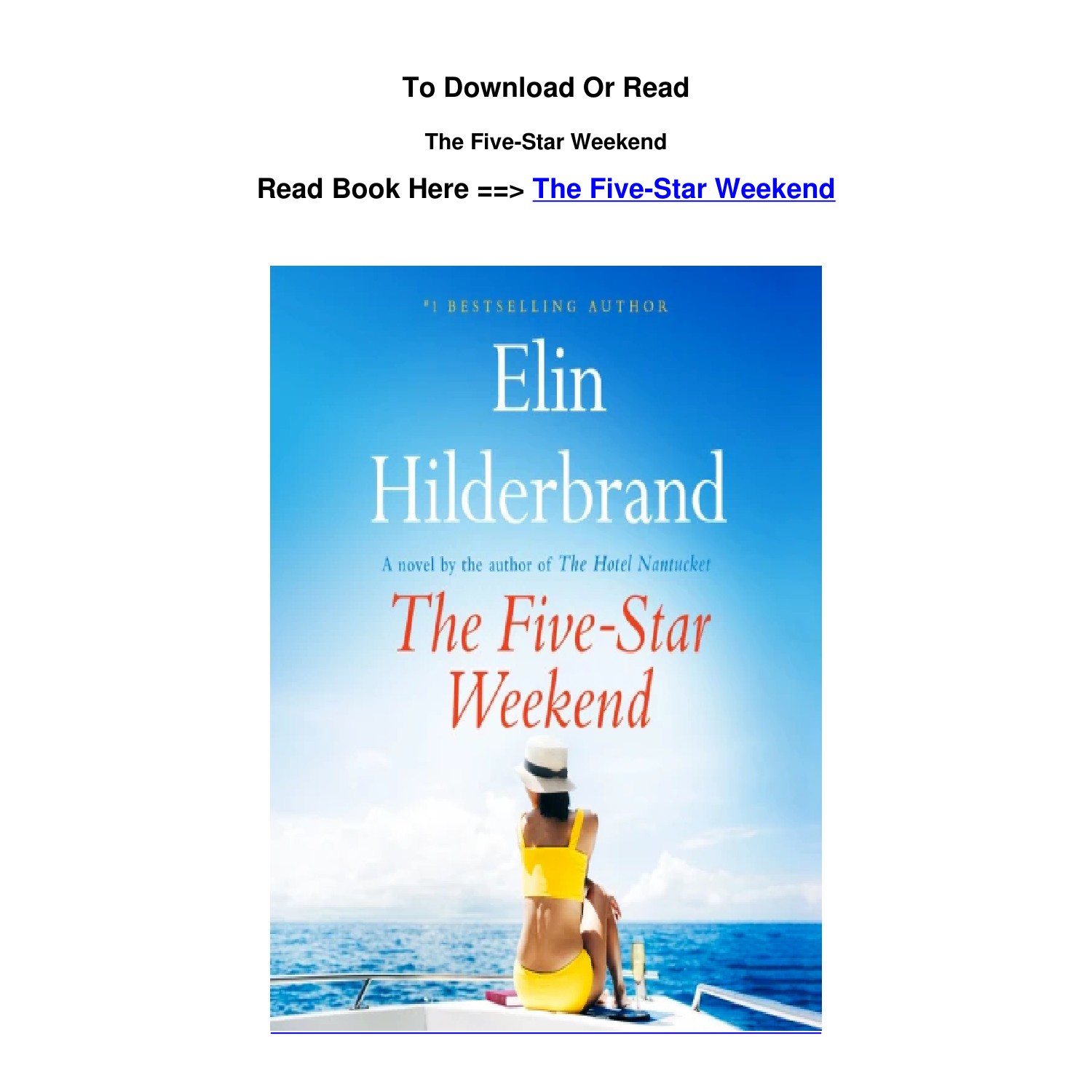Pdf DOWNLOAD The Five Star Weekend by Elin Hilderbrand.pdf | DocDroid