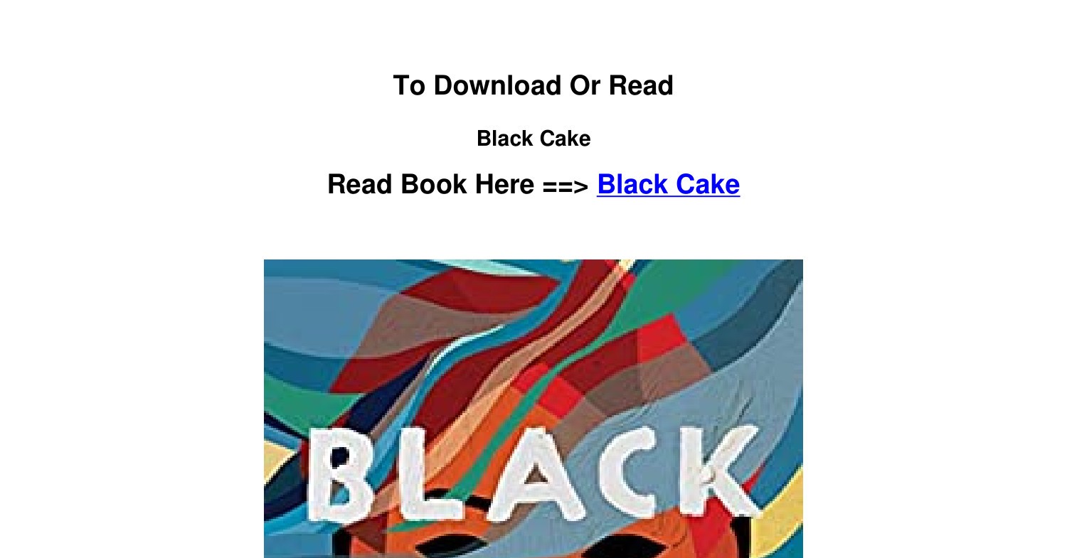 PDF download Black Cake by Charmaine Wilkerson.pdf | DocDroid