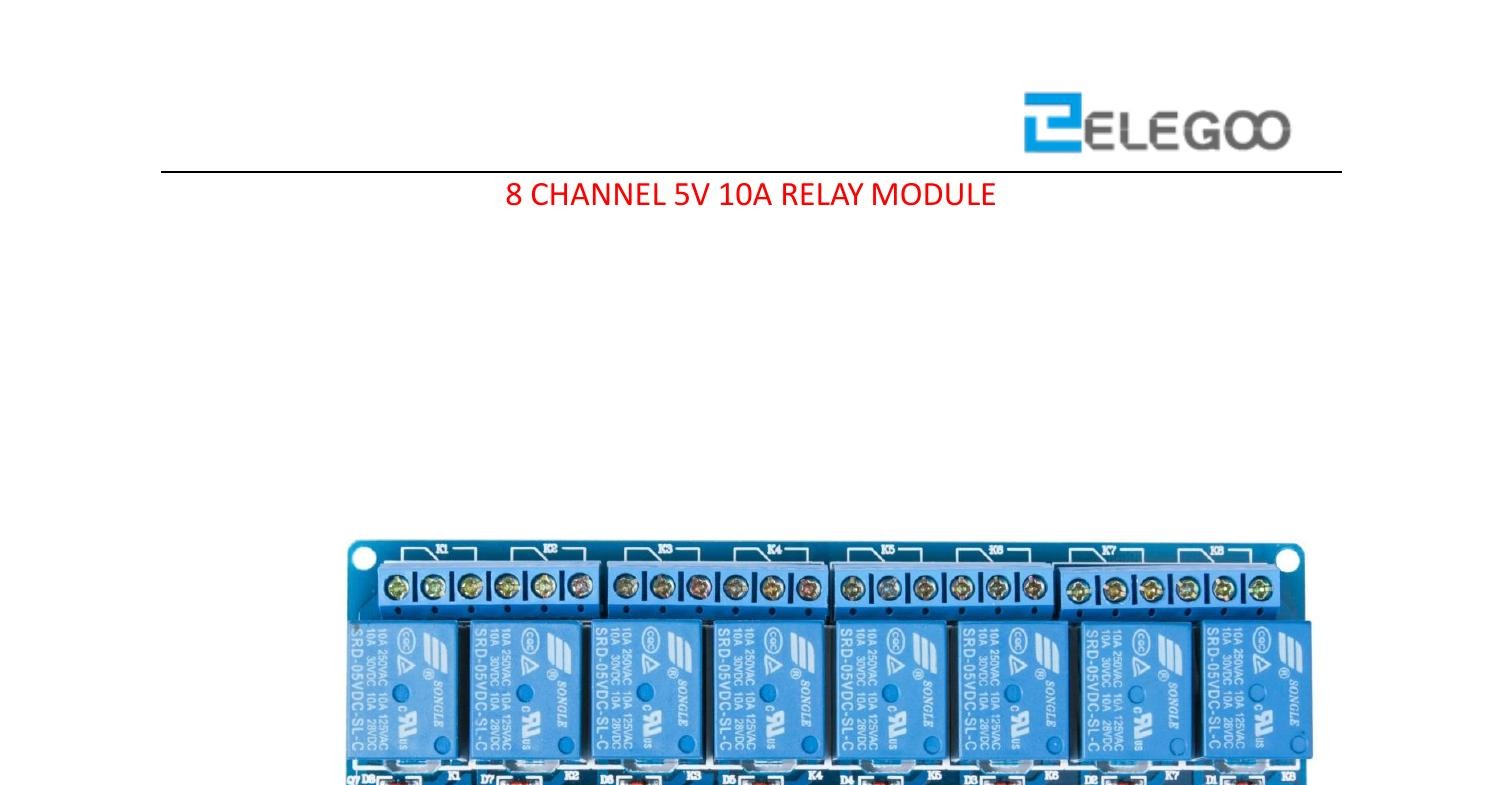 8 CHANNEL 5V 10A RELAY MODULE.pdf | DocDroid