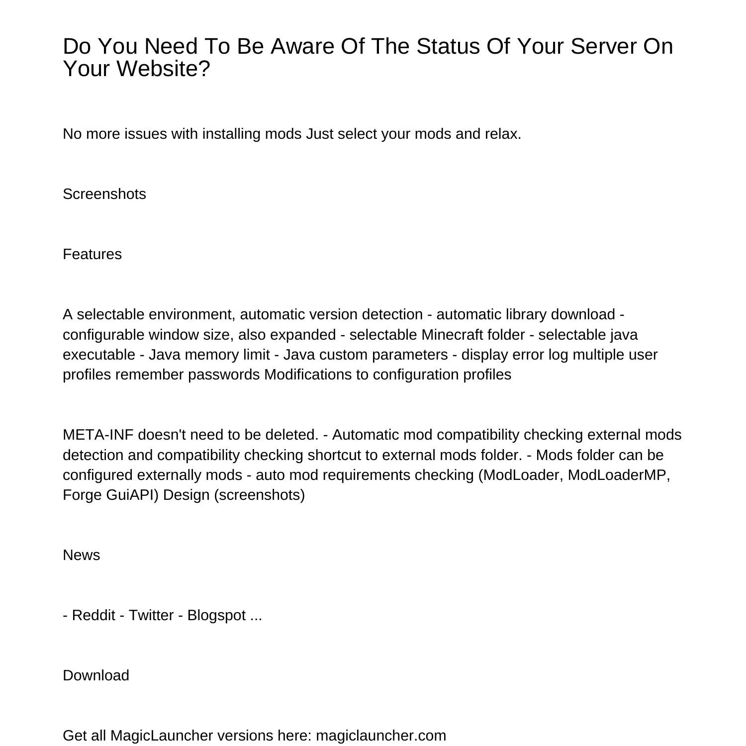 Do You Need To Update The Status Of Your Server On Your Websiteqnokz ...