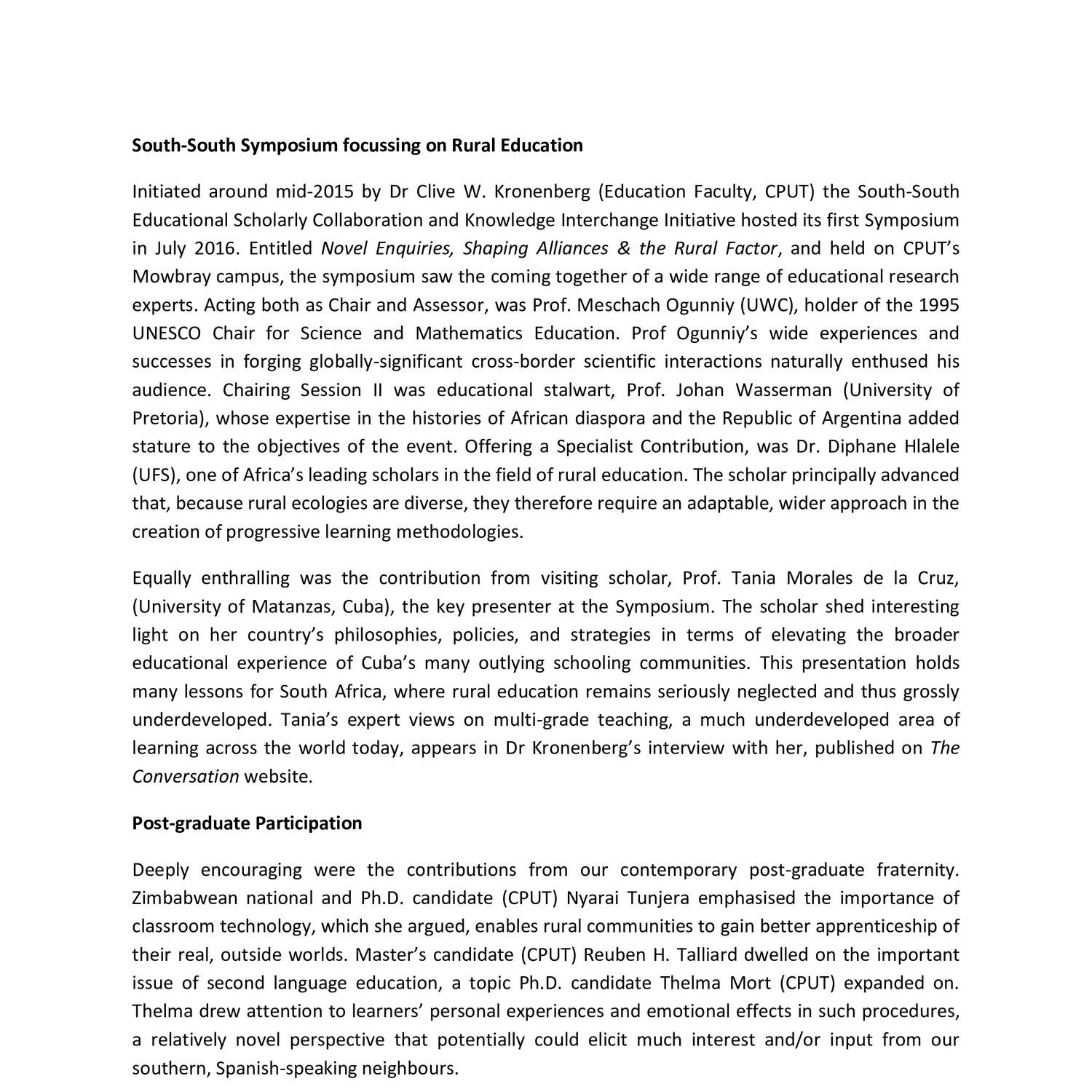 CPUT NEWS Mini Symposium Report.pdf | DocDroid