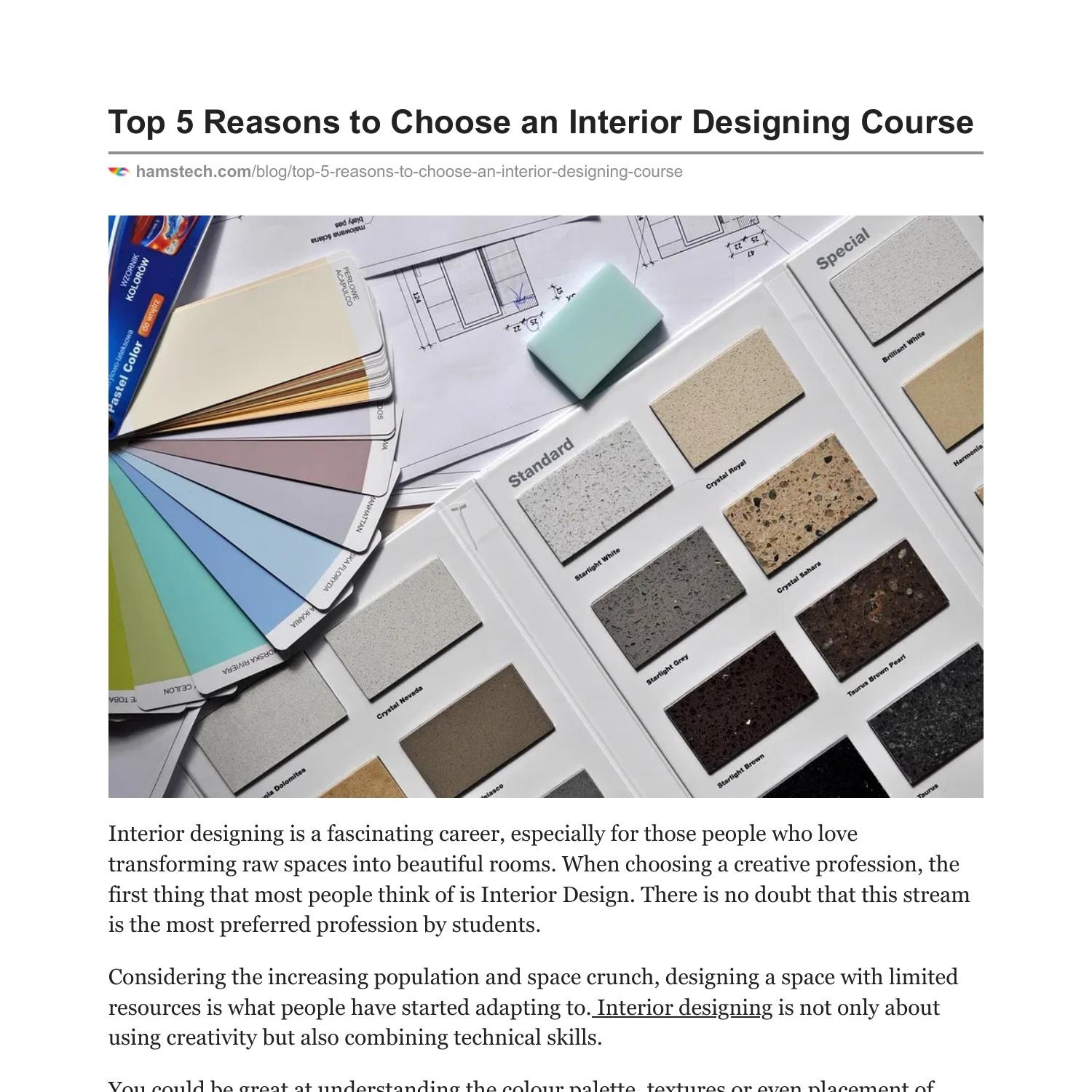Top 5 Reasons to Choose an Interior Designing Course.pdf | DocDroid