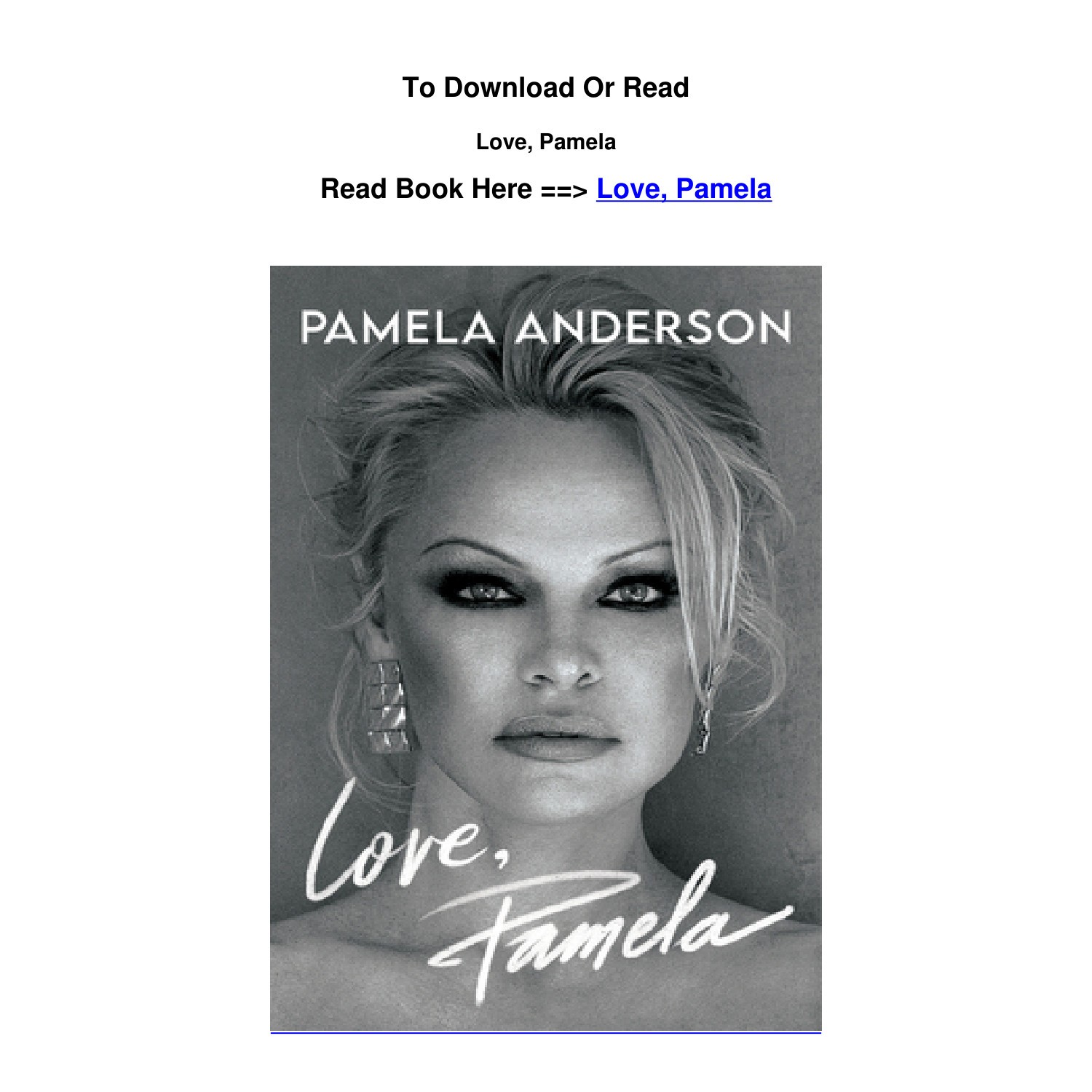 ePub Download Love Pamela By Pamela Anderson.pdf | DocDroid