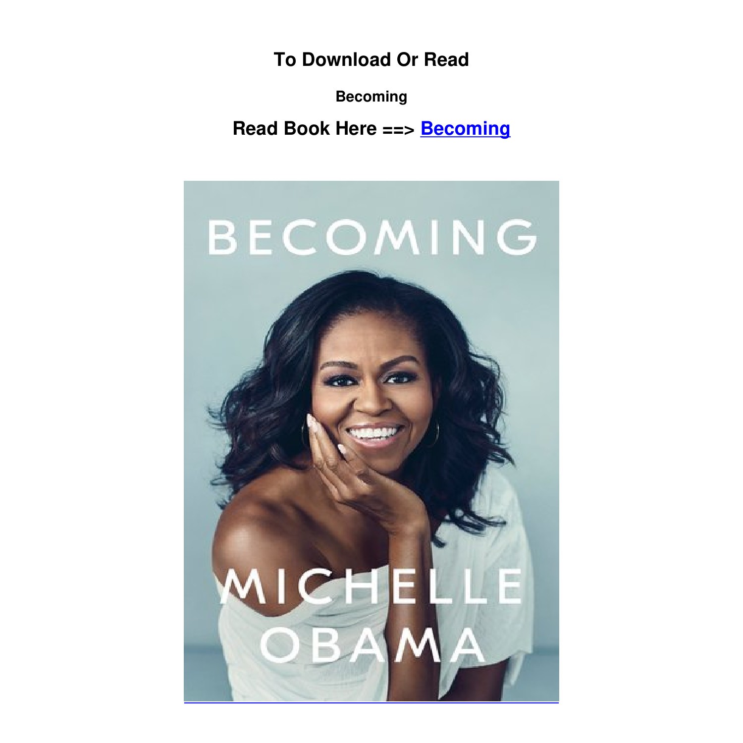 DOWNLOAD pdf Becoming BY Michelle Obama.pdf | DocDroid