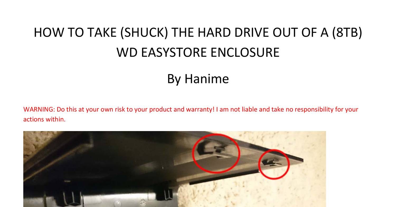 WD Easystore Shuck Techniques.pdf | DocDroid