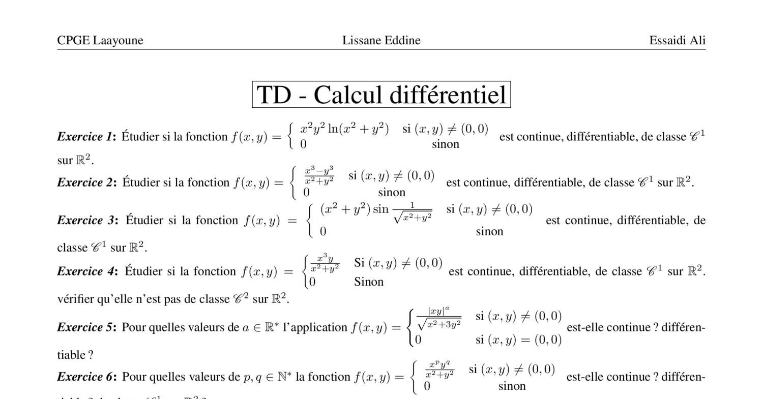 TD 08 Calcul différentiel.pdf | DocDroid