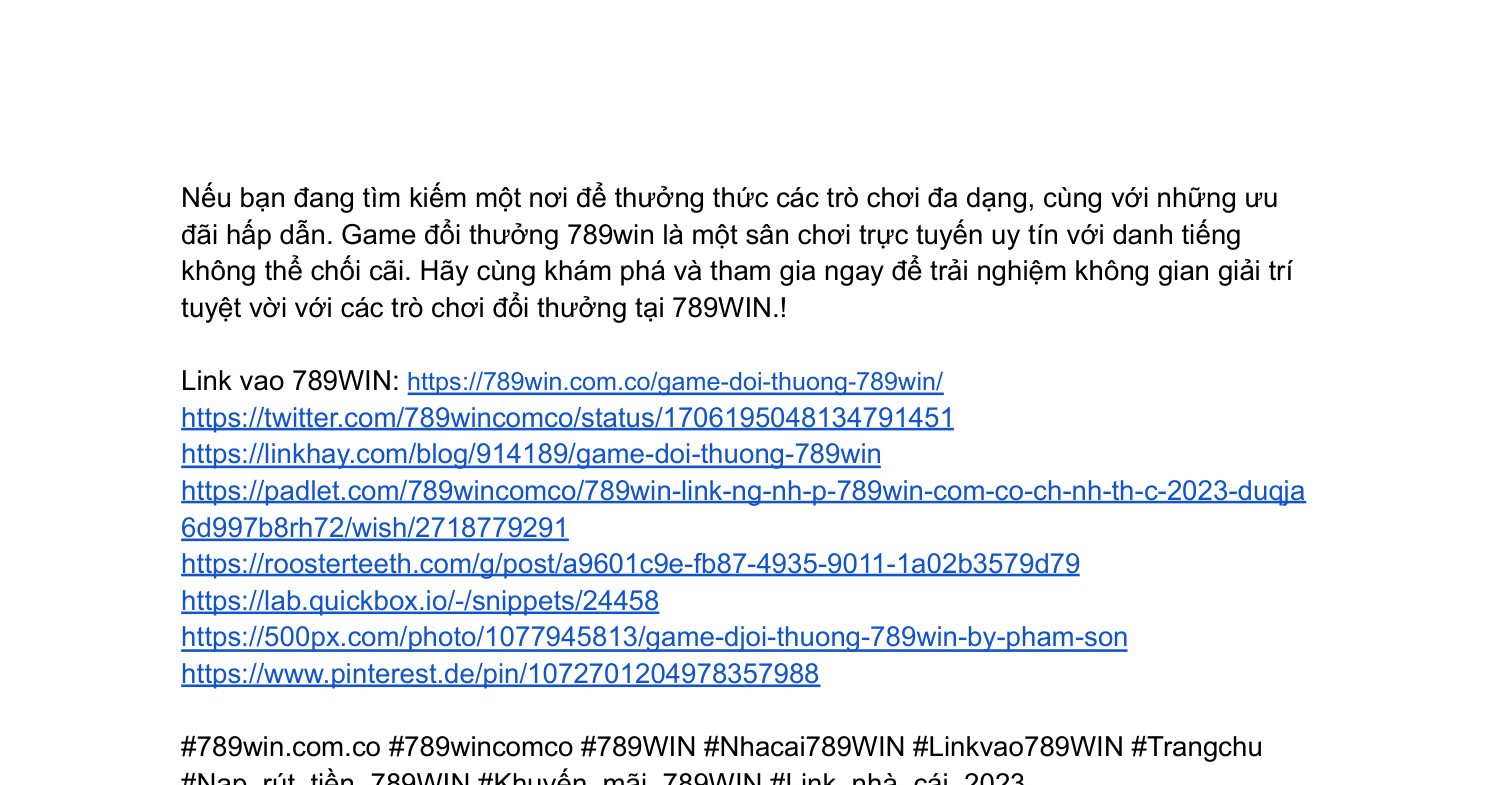 Game đổi thưởng 789win.pdf | DocDroid