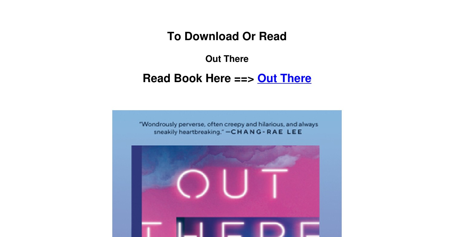 EPUB DOWNLOAD Out There by Kate Folk.pdf | DocDroid