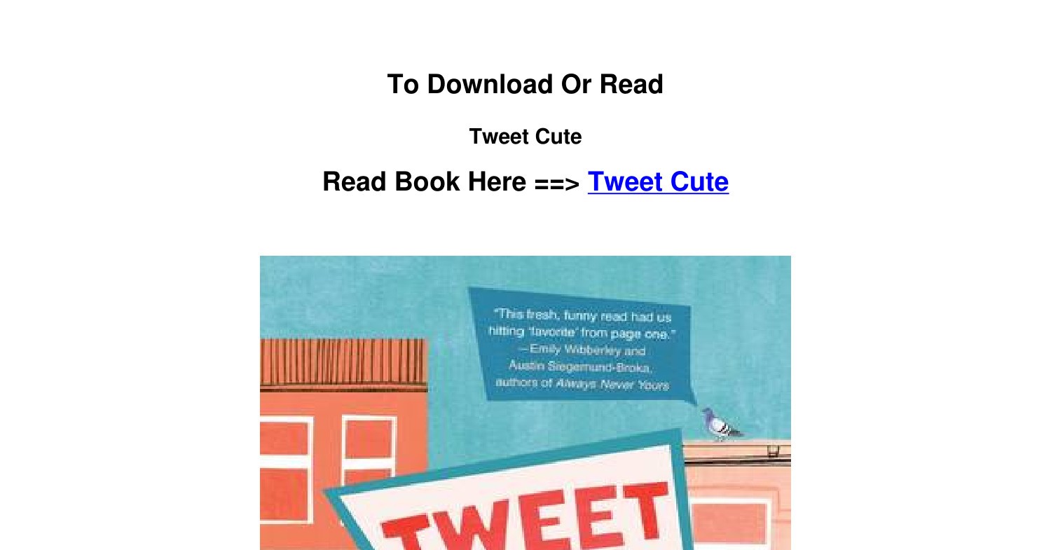 DOWNLOAD ePub Tweet Cute By Emma Lord.pdf | DocDroid
