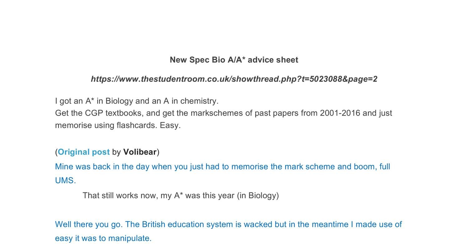new spec A* bio advice collated.pdf | DocDroid