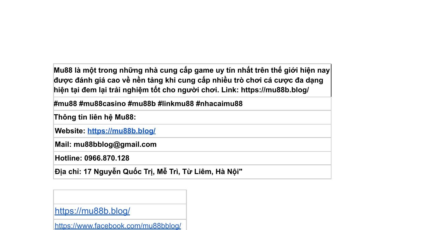 Mu88 Blog.pdf | DocDroid