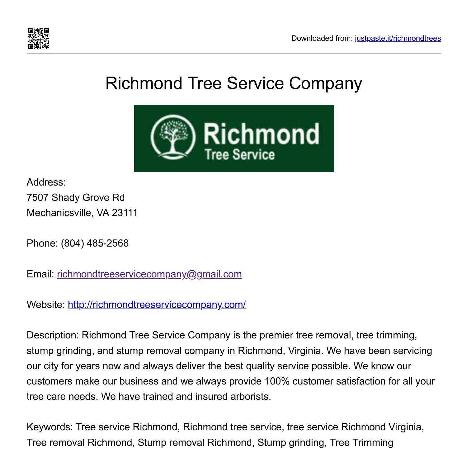Richmond Tree Service Company.pdf | DocDroid