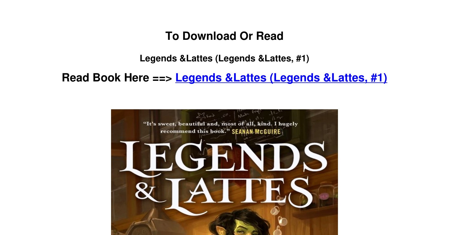 download ePub Legends Lattes Legends Lattes 1 By Travis Baldree.pdf ...