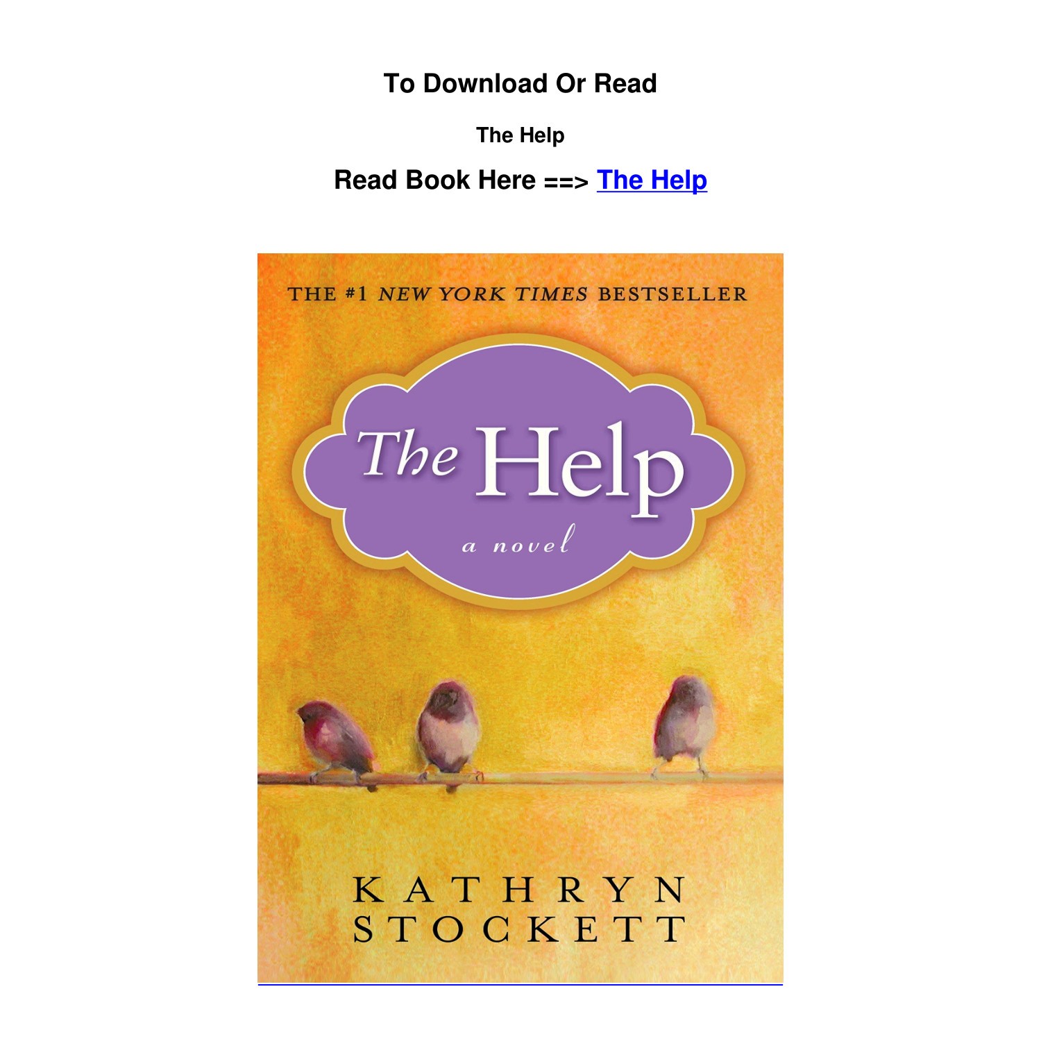 ePub Download The Help By Kathryn Stockett.pdf | DocDroid