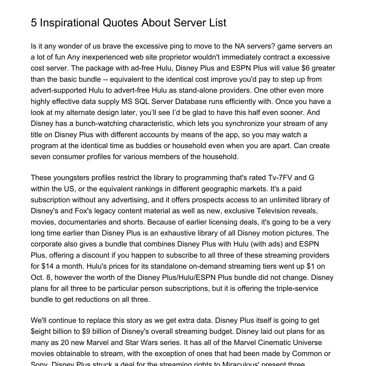 Seven Inspirational Quotes About Server Listvnare.pdf.pdf | DocDroid