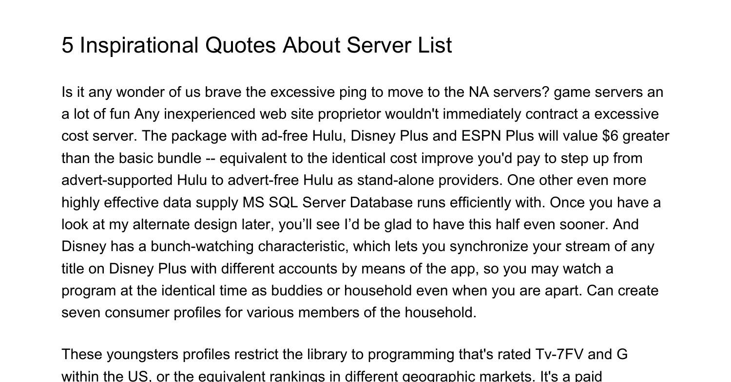 Seven Inspirational Quotes About Server Listvnare.pdf.pdf | DocDroid