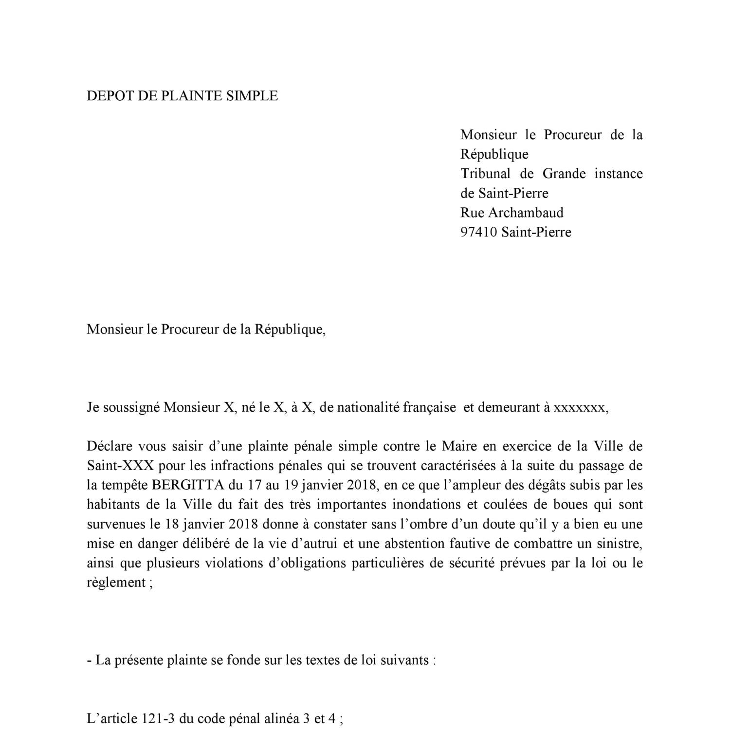 DEPOT DE PLAINTE SIMPLE victimes inondations.pdf | DocDroid