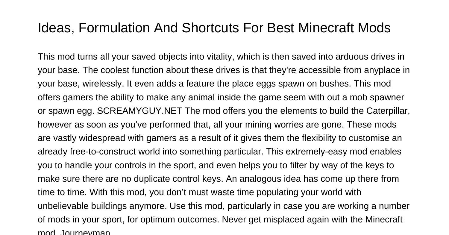 Concepts Formulas And Shortcuts For Best Minecraft Modsvcgos.pdf.pdf ...