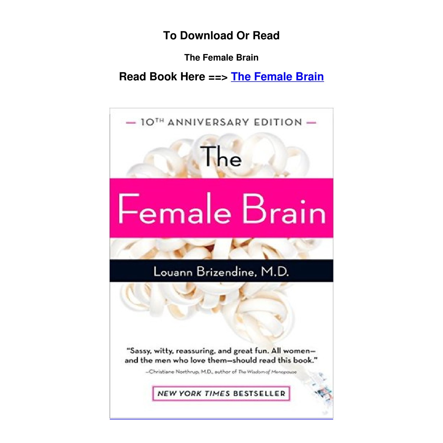Download EPub The Female Brain By Louann Brizendine.pdf | DocDroid