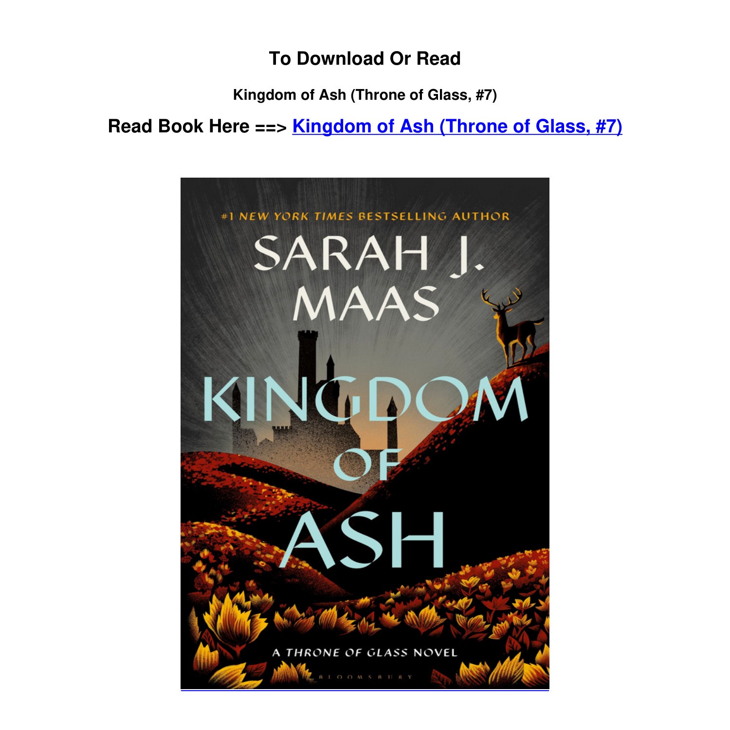 DOWNLOAD EPub Kingdom of Ash Throne of Glass 7 BY Sarah J Maas.pdf | DocDroid