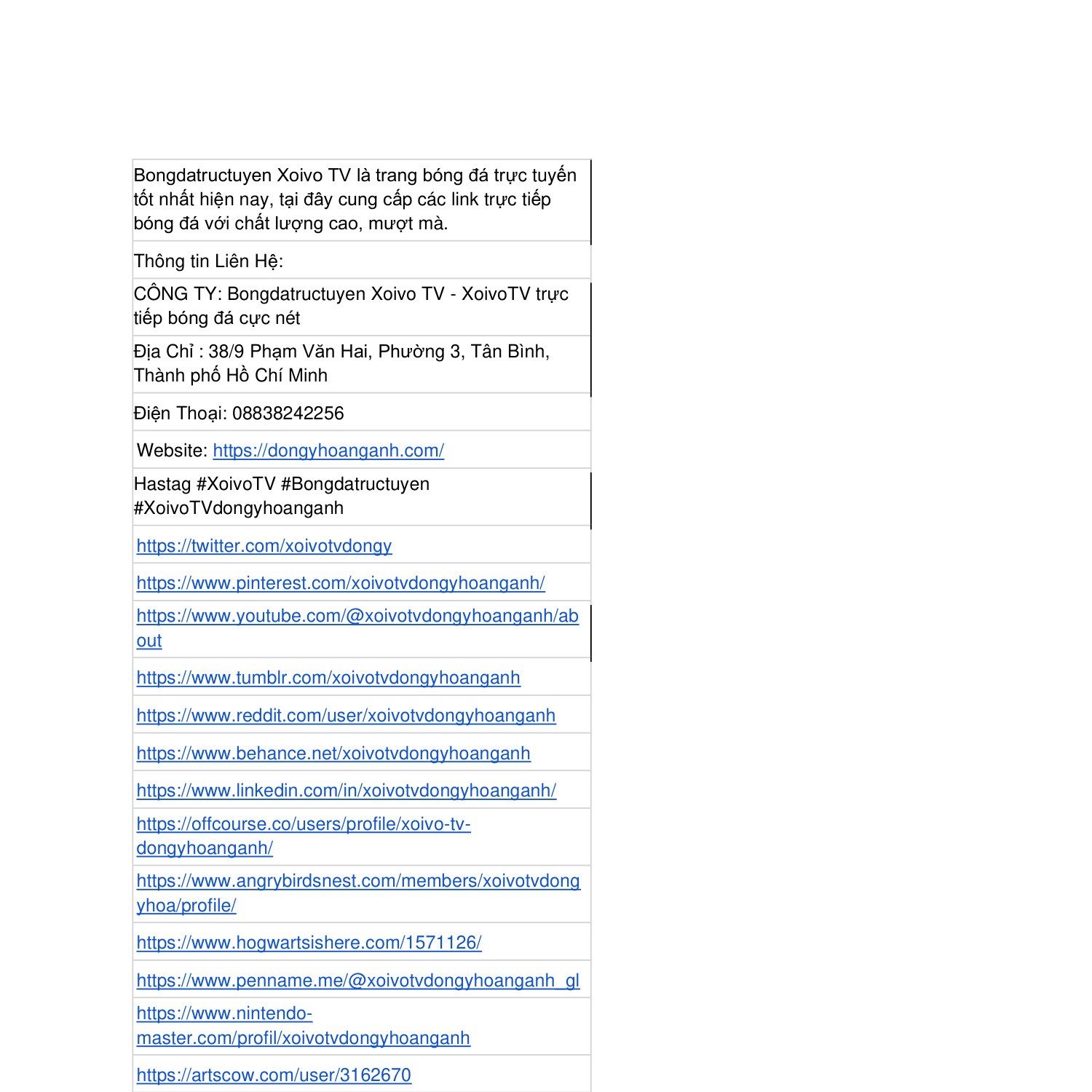 Xoivo TV dongyhoanganh.docx | DocDroid