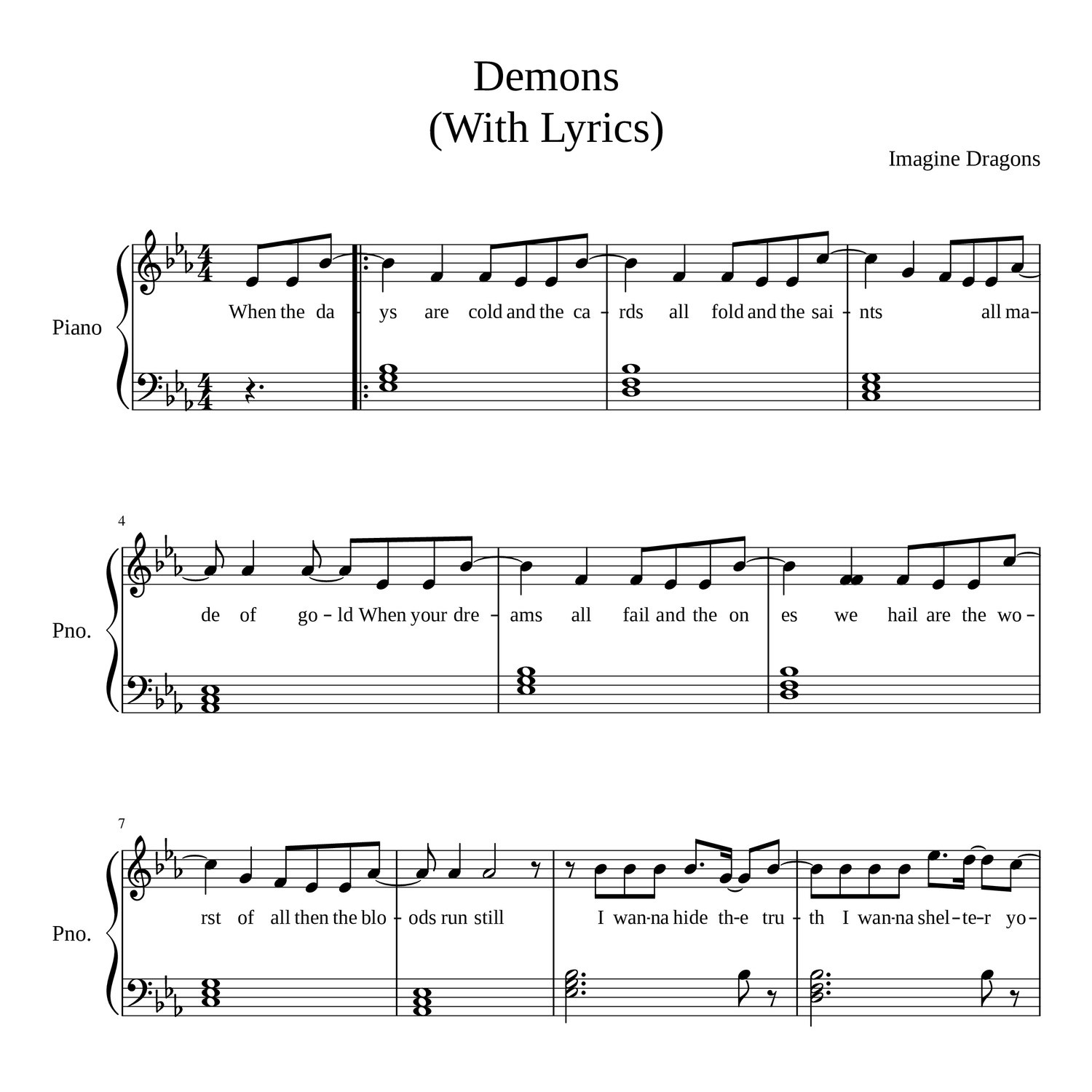 Imagine Dragons Demons With Lyrics pdf DocDroid