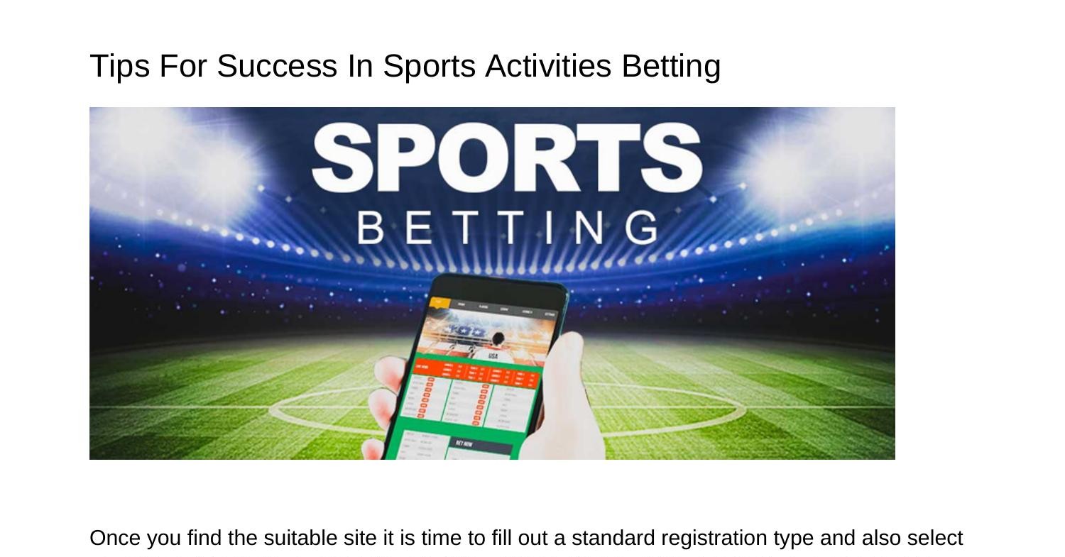 Important OnLine Sports Betting Methodsxgwdr.pdf.pdf | DocDroid