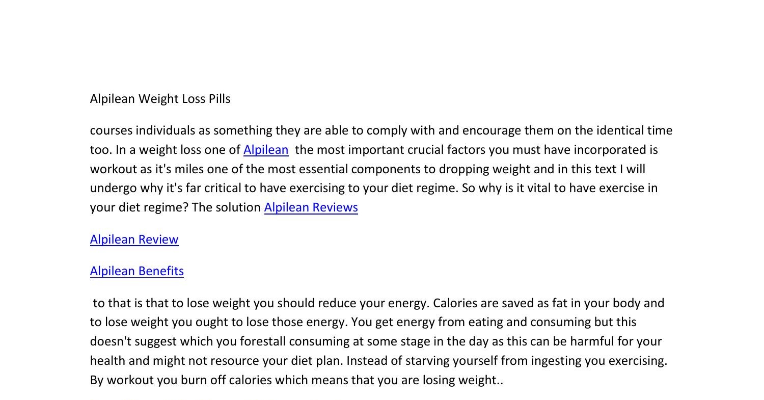 Alpilean Reviews.docx | DocDroid
