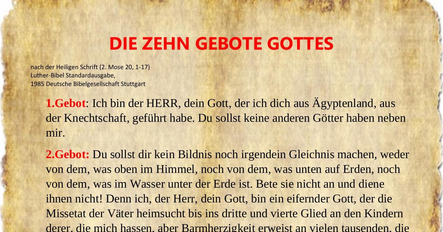 DIE ZEHN GEBOTE GOTTES.docx | DocDroid