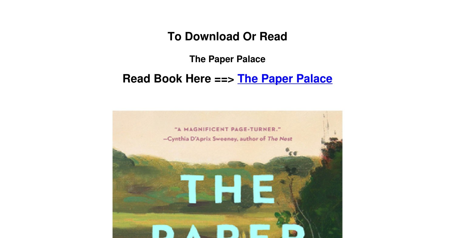 Download EPub The Paper Palace BY Miranda Cowley Heller.pdf | DocDroid