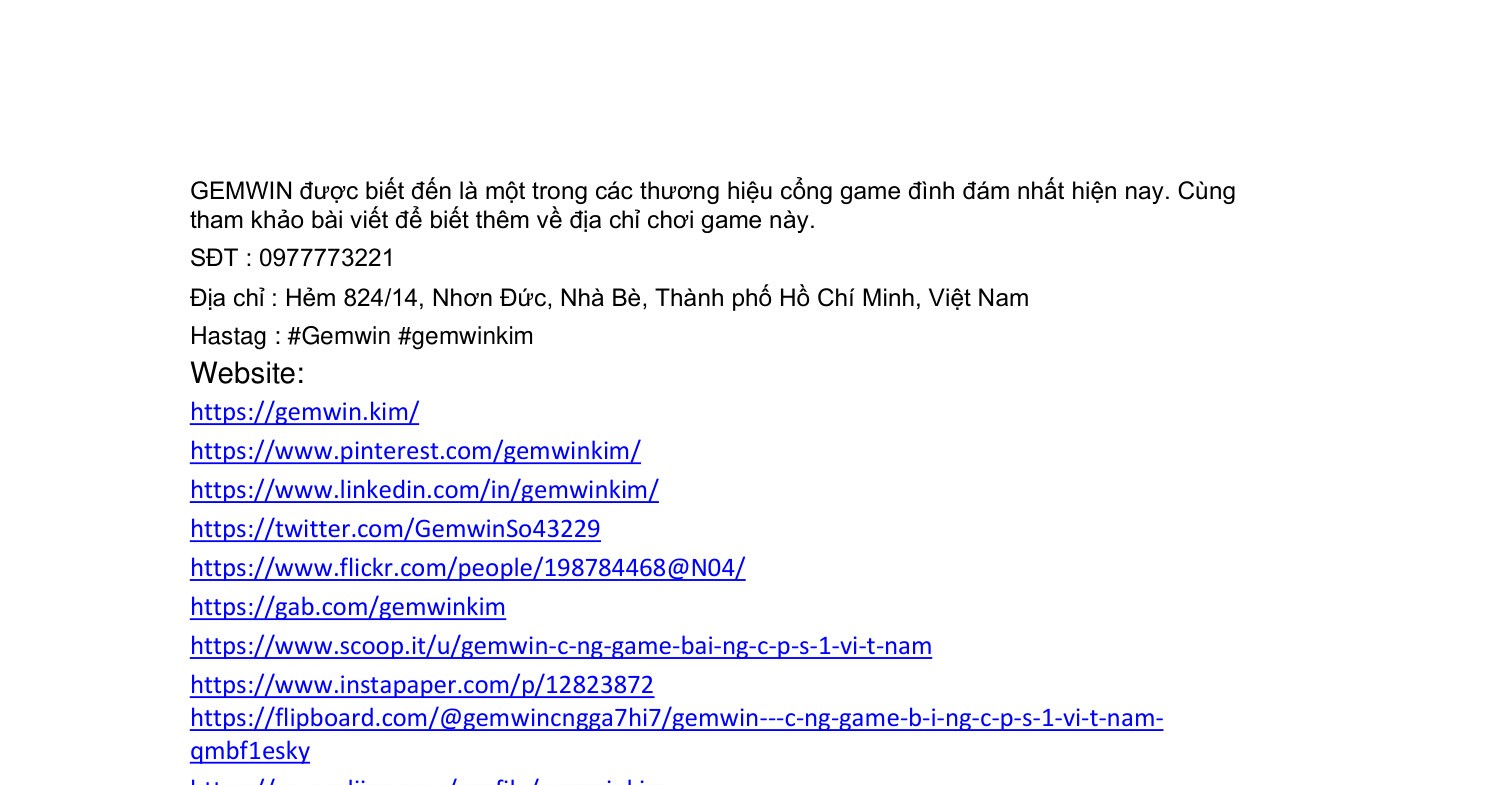 Gemwin - Cổng Game Bài Đẳng Cấp Số 1 Việt Nam.docx | DocDroid