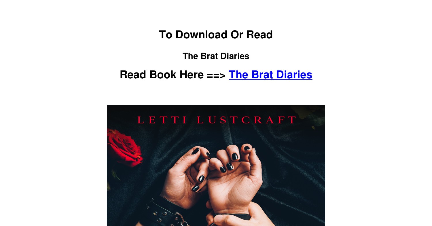 pdf download The Brat Diaries BY Letti Lustcraft.pdf | DocDroid