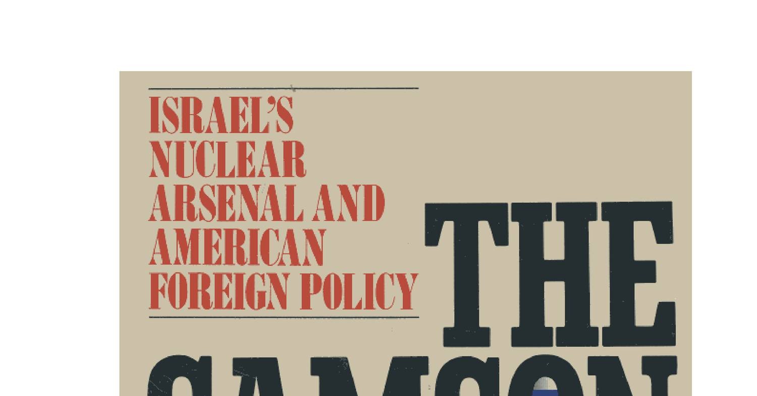 Seymour M Hersch - The Samson Option.pdf | DocDroid