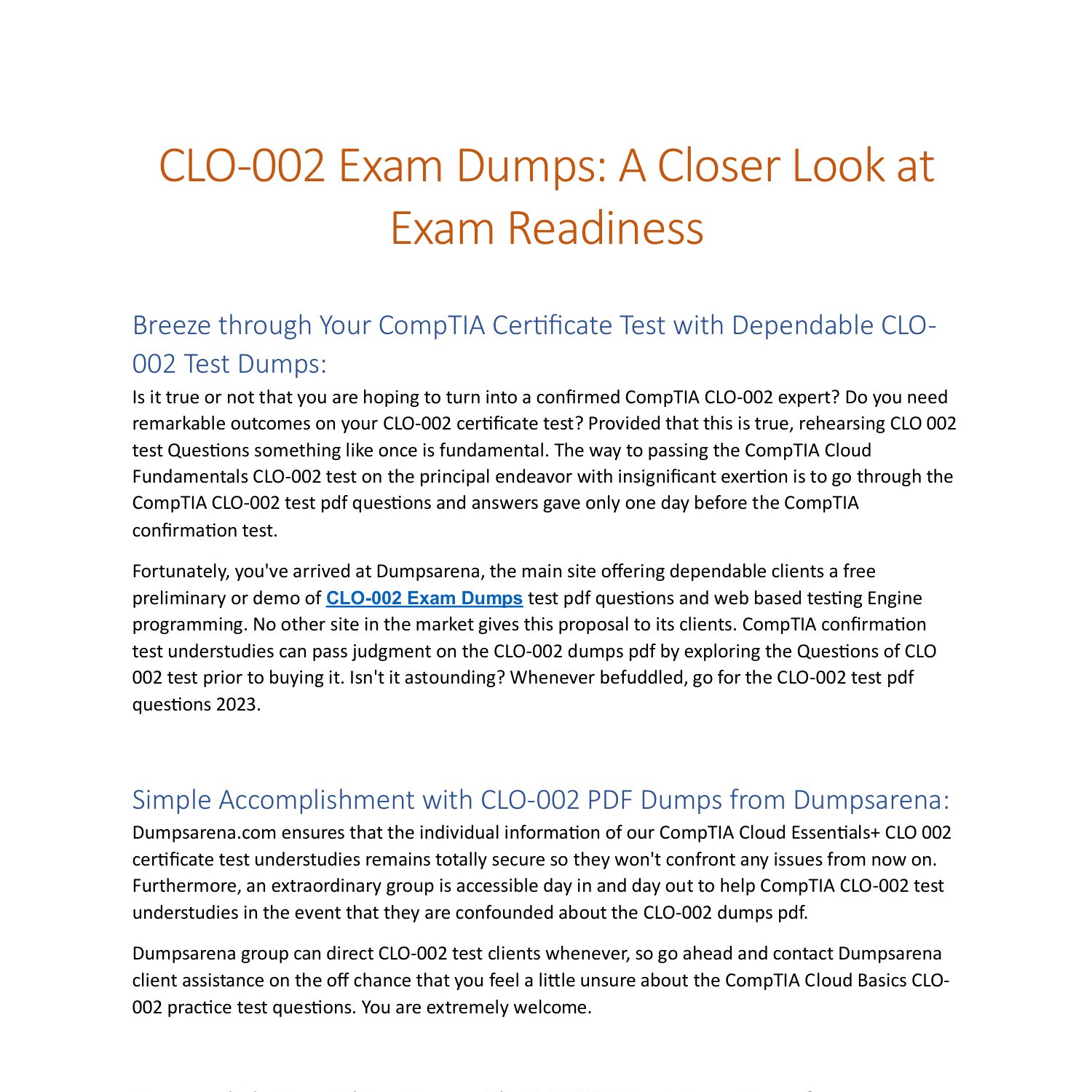 CLO-002 Exam Dumps.pdf | DocDroid