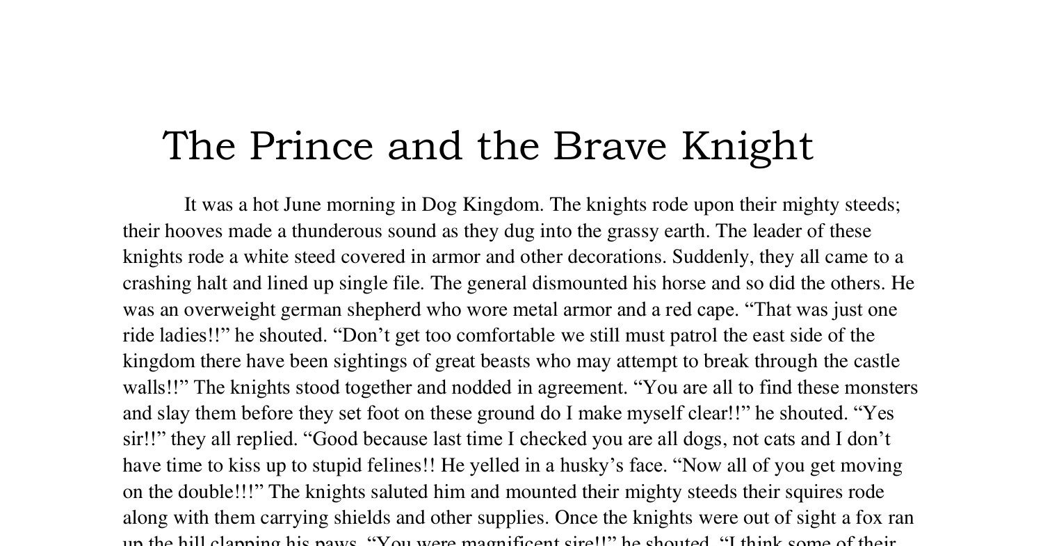 The Prince and the Brave Knight.pdf | DocDroid
