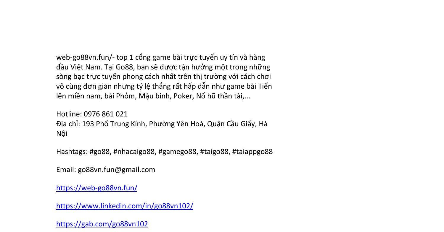 Nhà cái Go88.docx | DocDroid